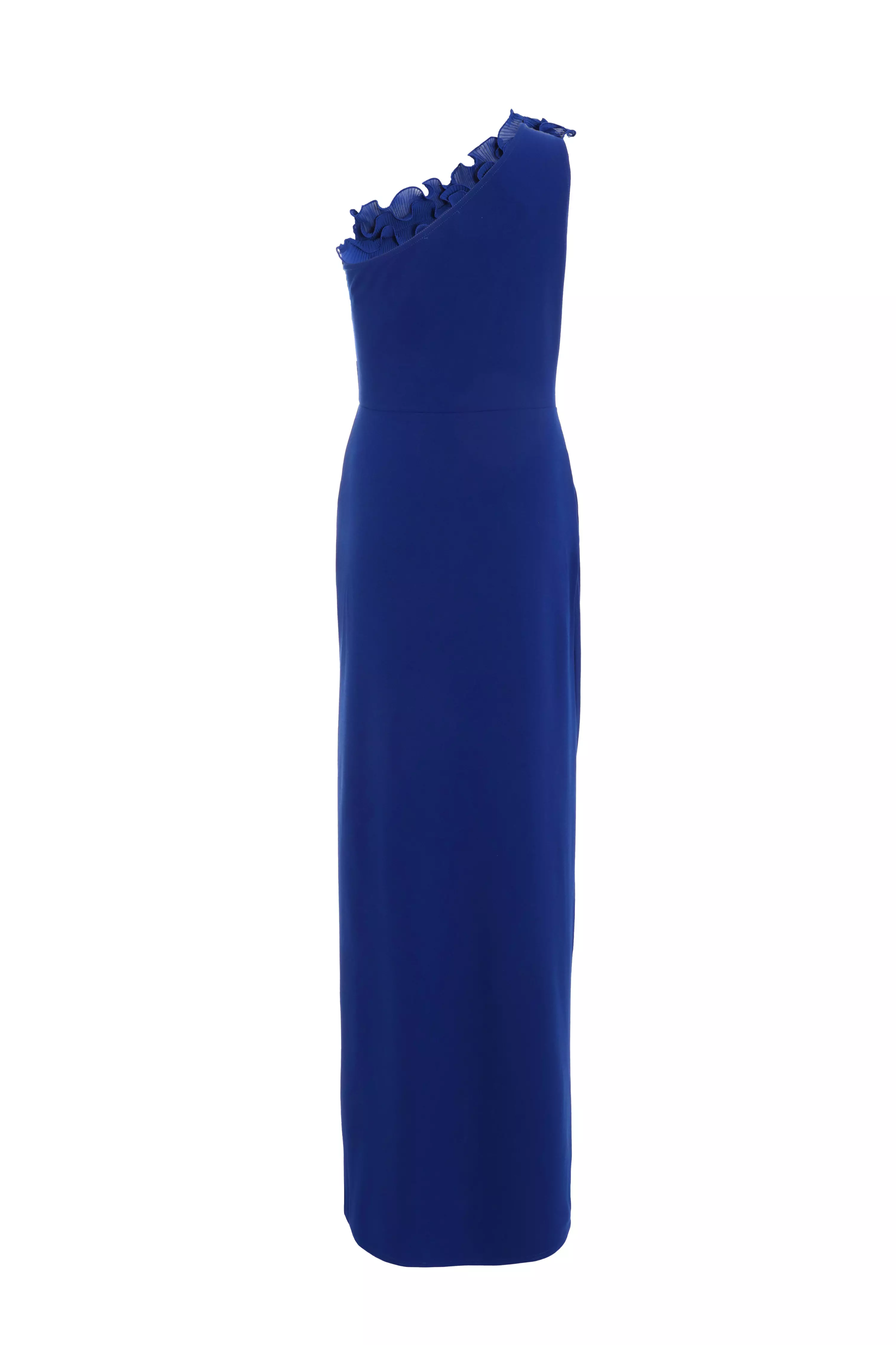 Royal Blue One Shoulder Maxi Dress Quiz Clothing